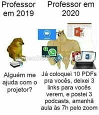 Figura 1:Meme Professor em 2020.